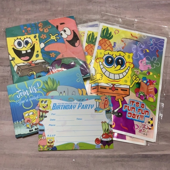 SpongeBob Squarepants | Party Supplies | Spongebob Party Bags ...